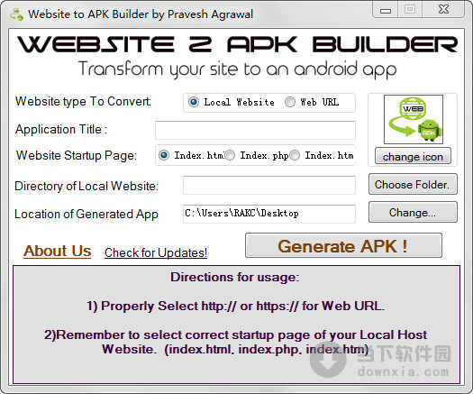 Website to APK Builder(网站apk制作工具) V1.0 绿色版下载_当下软件园