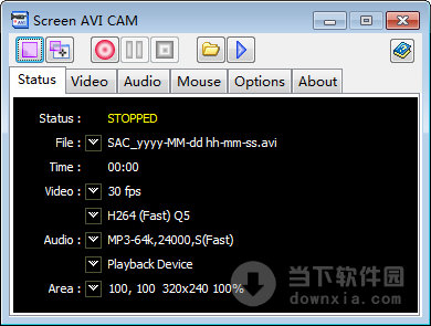 Screen AVI CAM(avi录屏软件) V4.7 绿色版下载_当下软件园