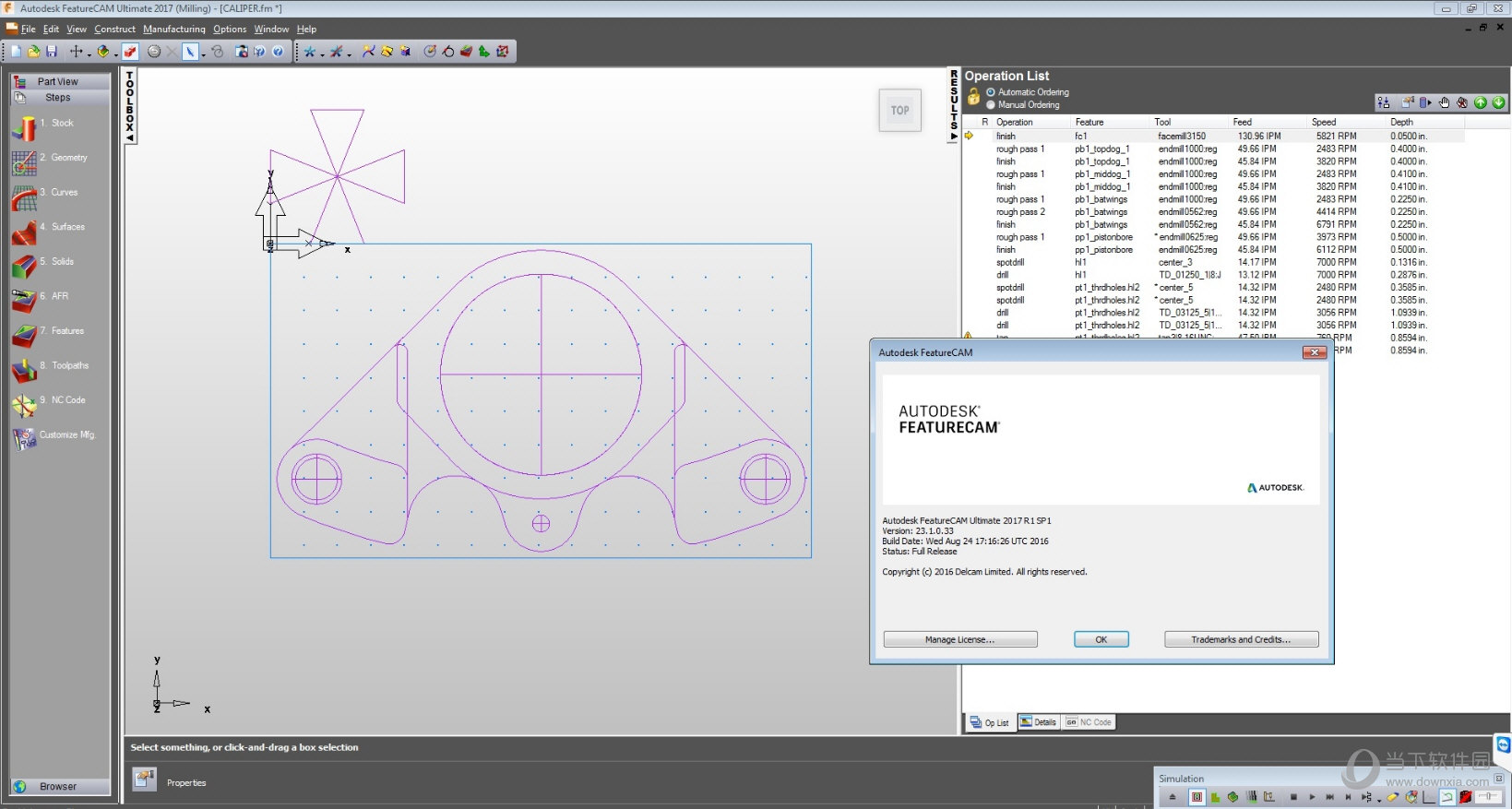 Autodesk FeatureCAM(机床数控编程软件) V2018.2 简体中文版 下载_当下软件园_软件下载
