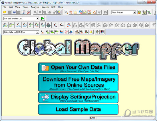 Global Mapper 17汉化版|Global Mapper V17.0 中文破解版下载_当下软件园