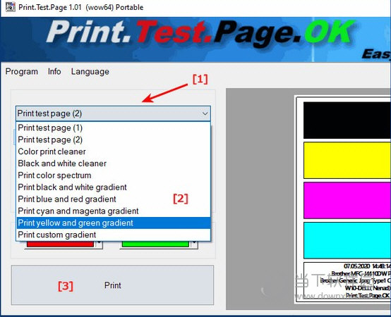 Print.Test.Page.OK(测试页打印工具) V1.01 绿色免费版 下载_当下软件园_软件下载
