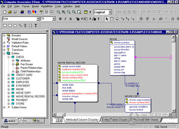 ERwin7.3汉化版|ERwin(数据建模工具) V7.3 中文版下载_当下软件园