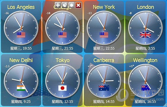 Sharp World Clock(桌面世界时钟软件) V9.3.4 官方免费版下载_当下软件园