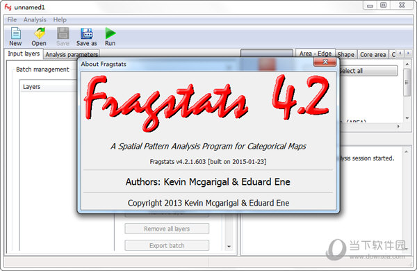 Fragstats软件下载|Fragstats(景观格局指数计算工具) V4.2.1 官方版下载_当下软件园