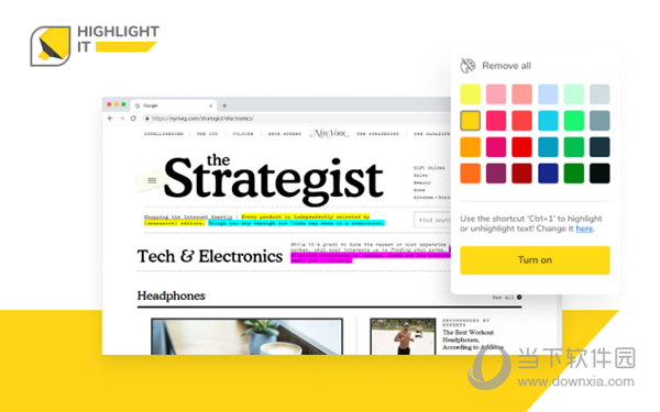 Highlight it(网页高亮插件) V1.1 官方版下载_当下软件园