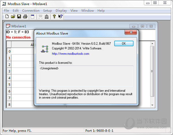 Modbus slave软件下载|Modbus slave调试工具 V6.0.2 官方版下载_当下软件园