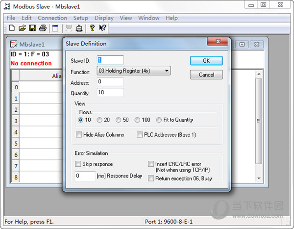 Modbus slave软件下载|Modbus slave调试工具 V6.0.2 官方版下载_当下软件园
